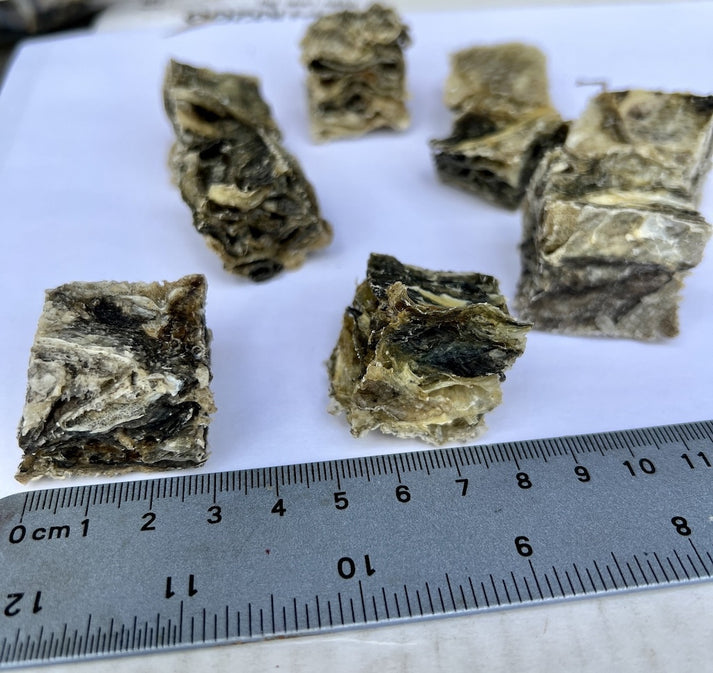 Dried Cod Fish Skin Cubes Large 1kg – Victory Pet Products